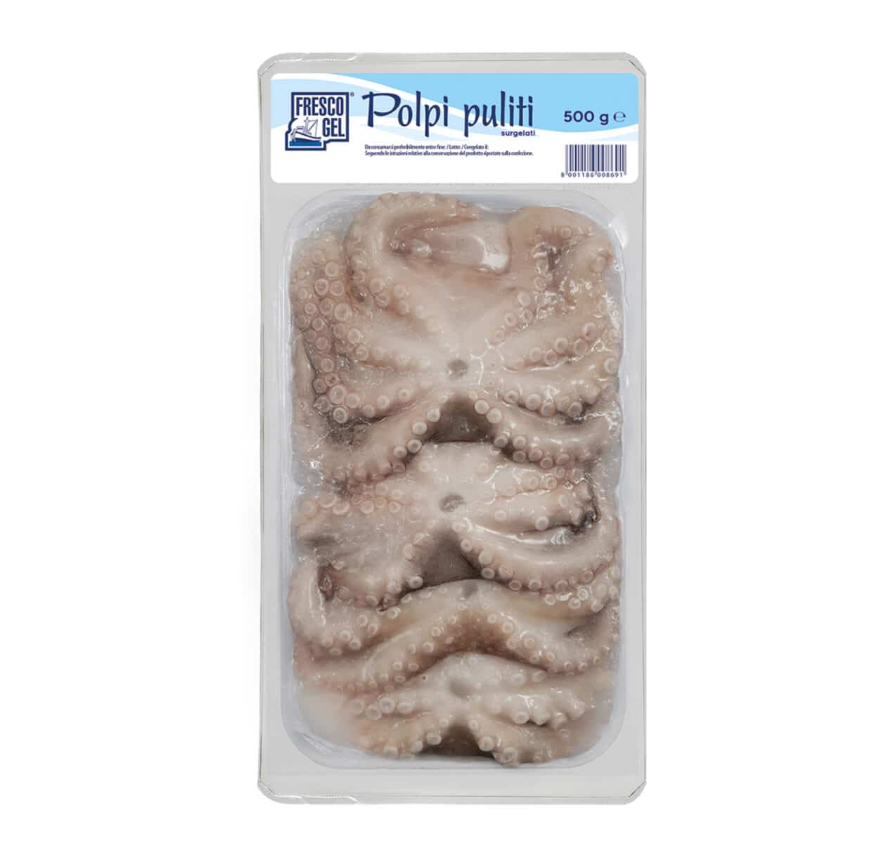 Polpi puliti e surgelati 500g | Panapesca